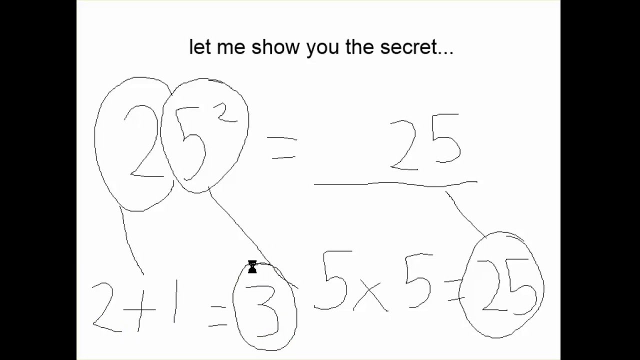 Squaring Numbers in LESS THAN 3 SECONDS - Math Trick - YouTube