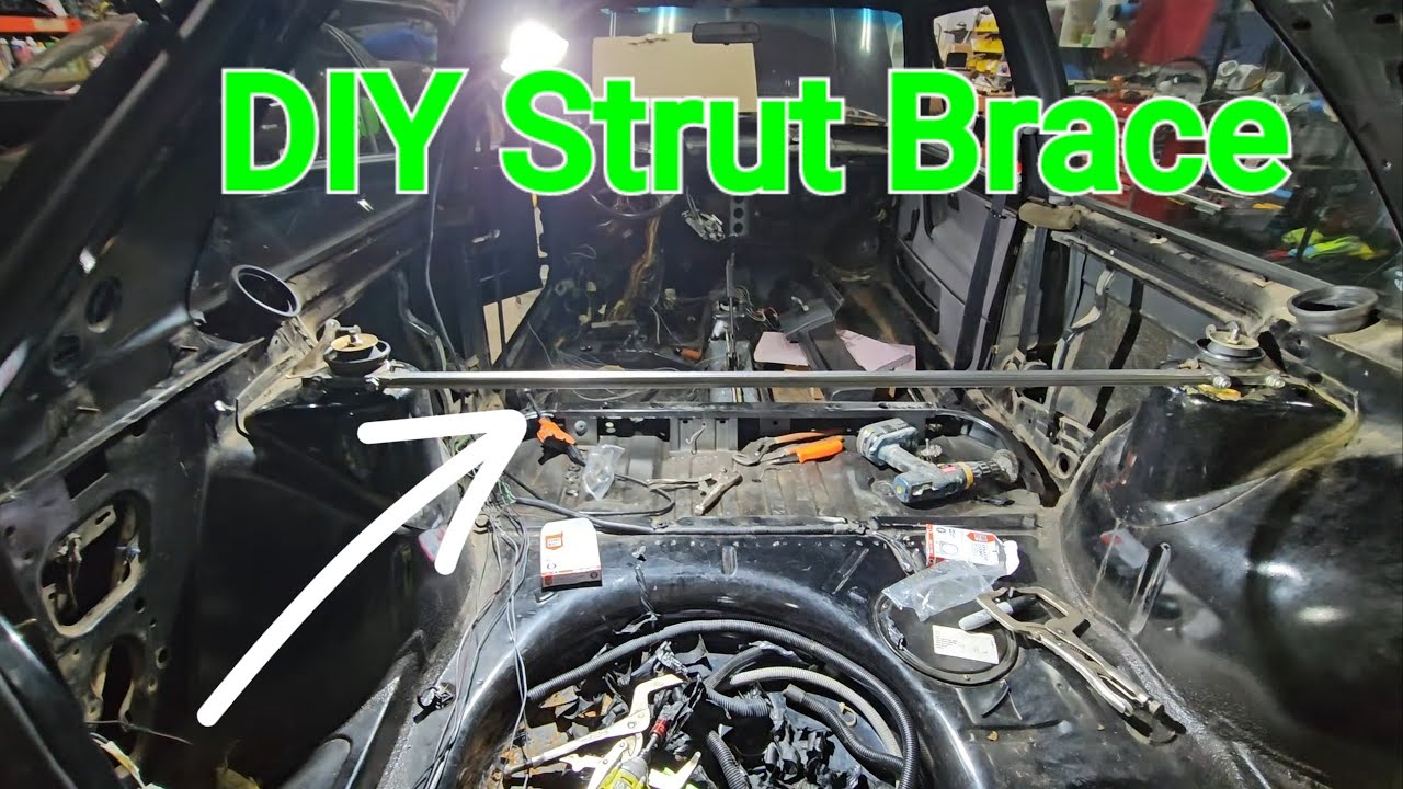 VW GTI Easy DIY rear strut bar - YouTube
