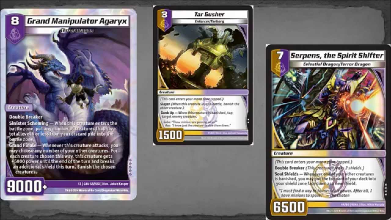 Kaijudo Card Spotlight: Grand Manipulator Agaryx (13GAU) - YouTube