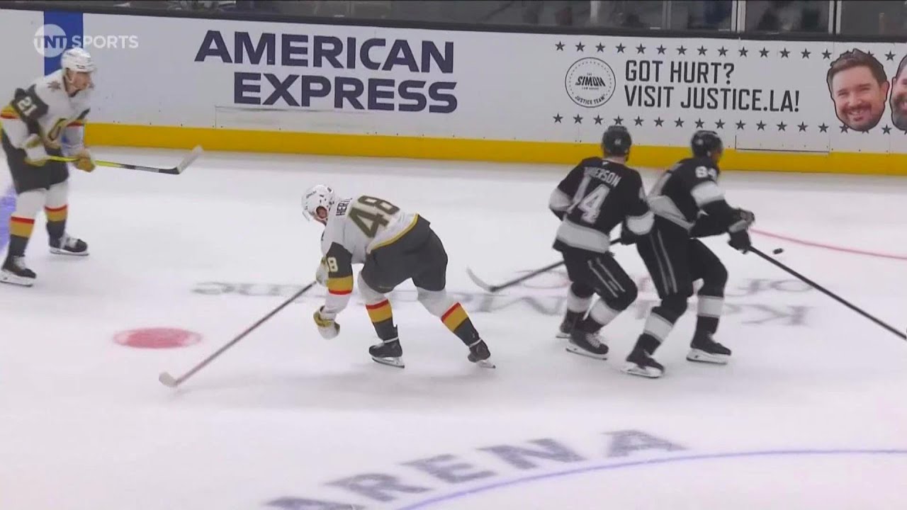 Mikey Anderson gets called for roughing for a hit on Tomáš Hertl. - YouTube