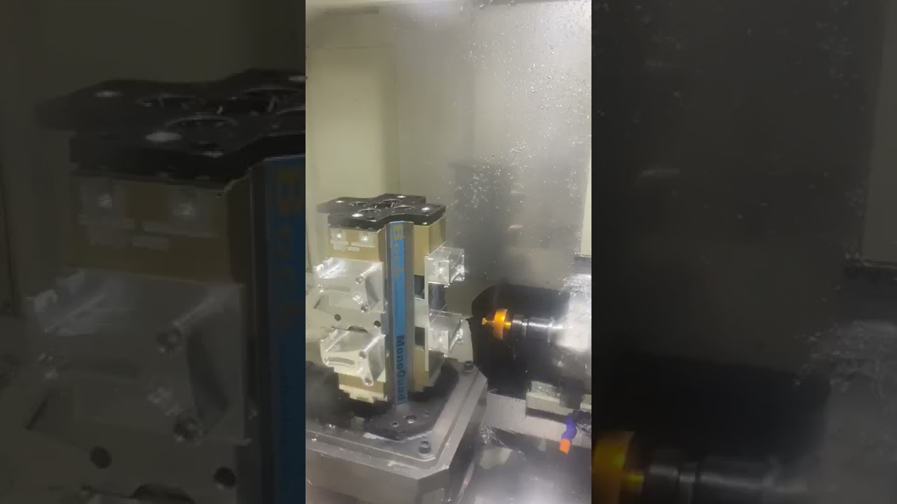CNC Chip Fan - Vertical Mill, job clean down - YouTube