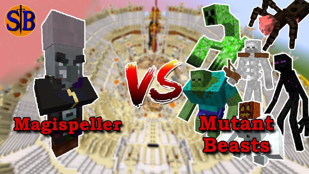 Magispeller (Illage and Spillage) vs Mutant Beasts | Minecraft Mob ...