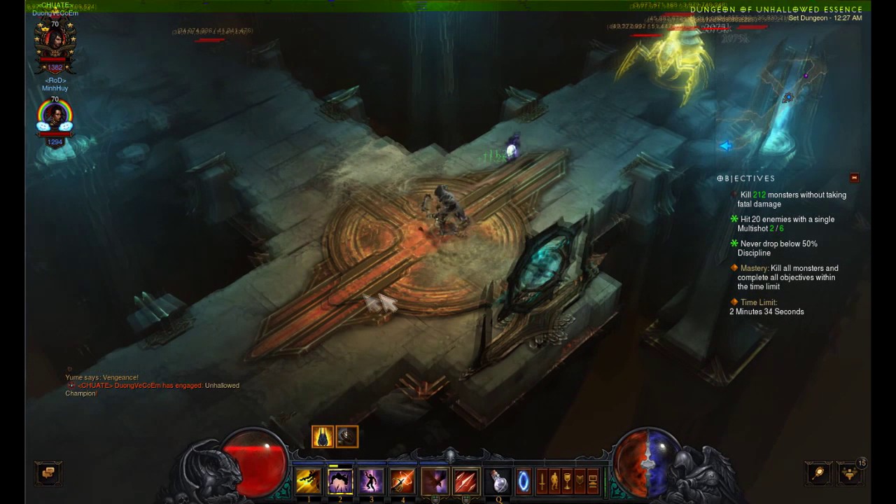 Demon Hunter Unhallowed Essence Set Dungeon Master - YouTube