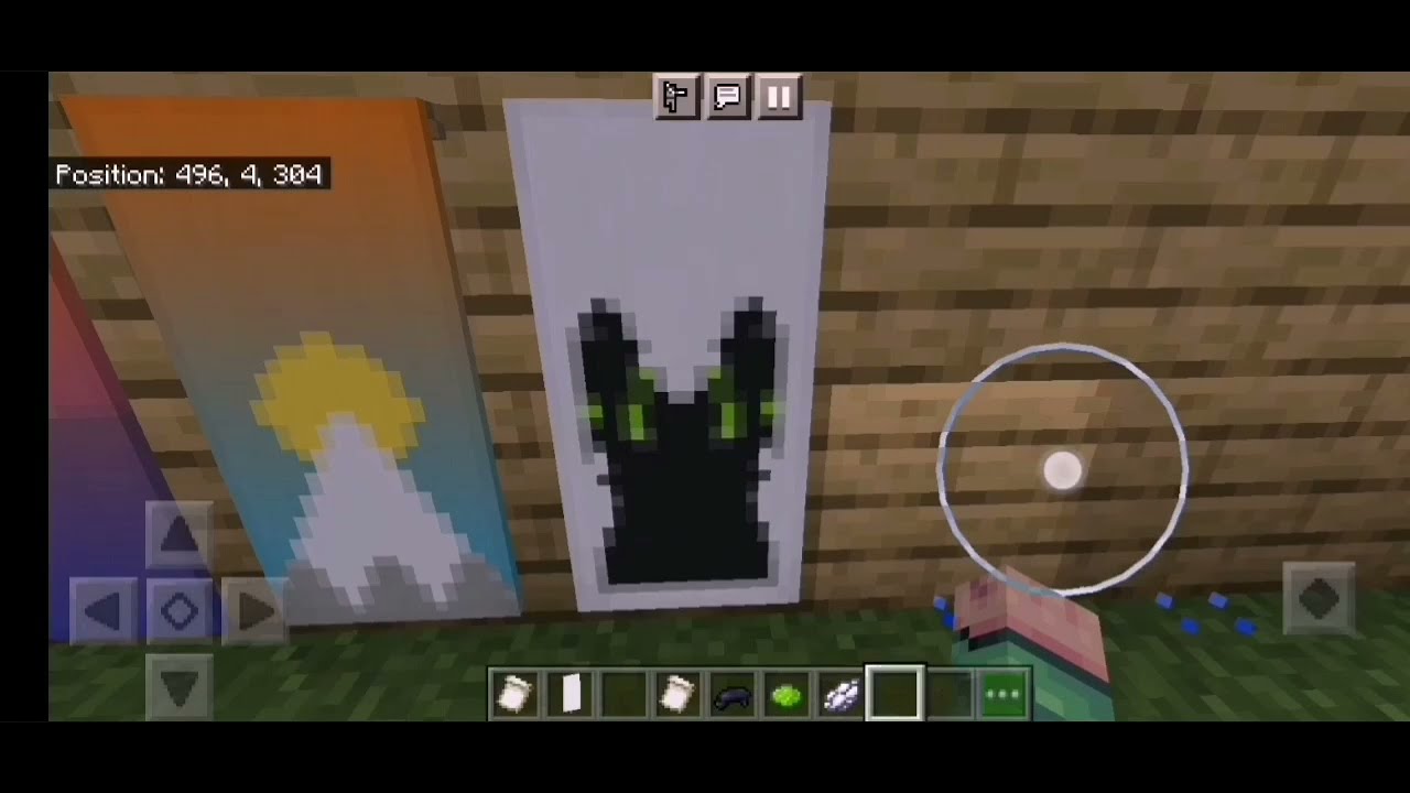 How to make a minecraft dragon banner /toothless - YouTube