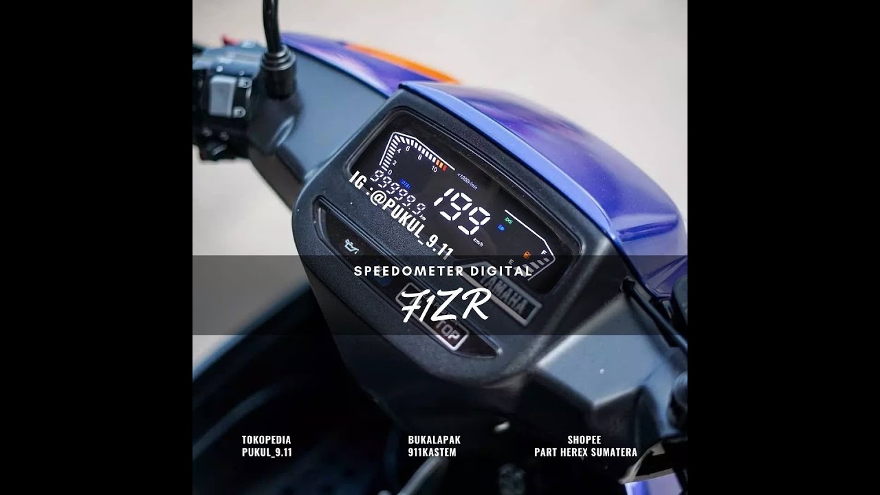 Speedometer Yamaha Fizr F1zr Digital - YouTube
