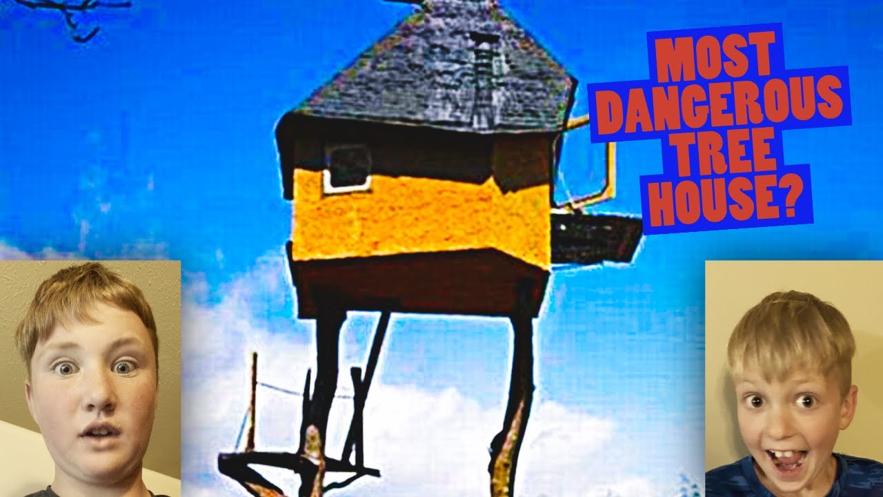 MOST DANGEROUS TREE HOUSE I HAVE EVER BEEN IN!! (I almost fell) - YouTube
