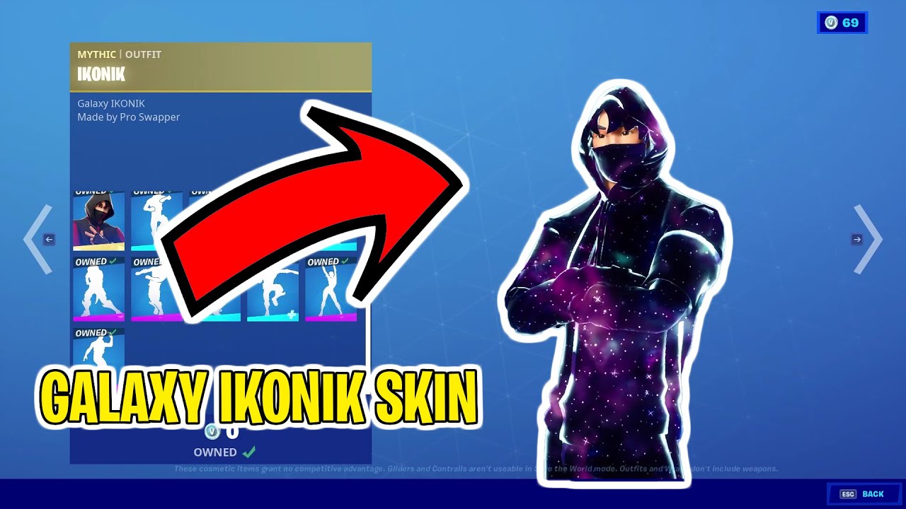 Galaxy IKONIK Fortnite Custom Skin! - YouTube