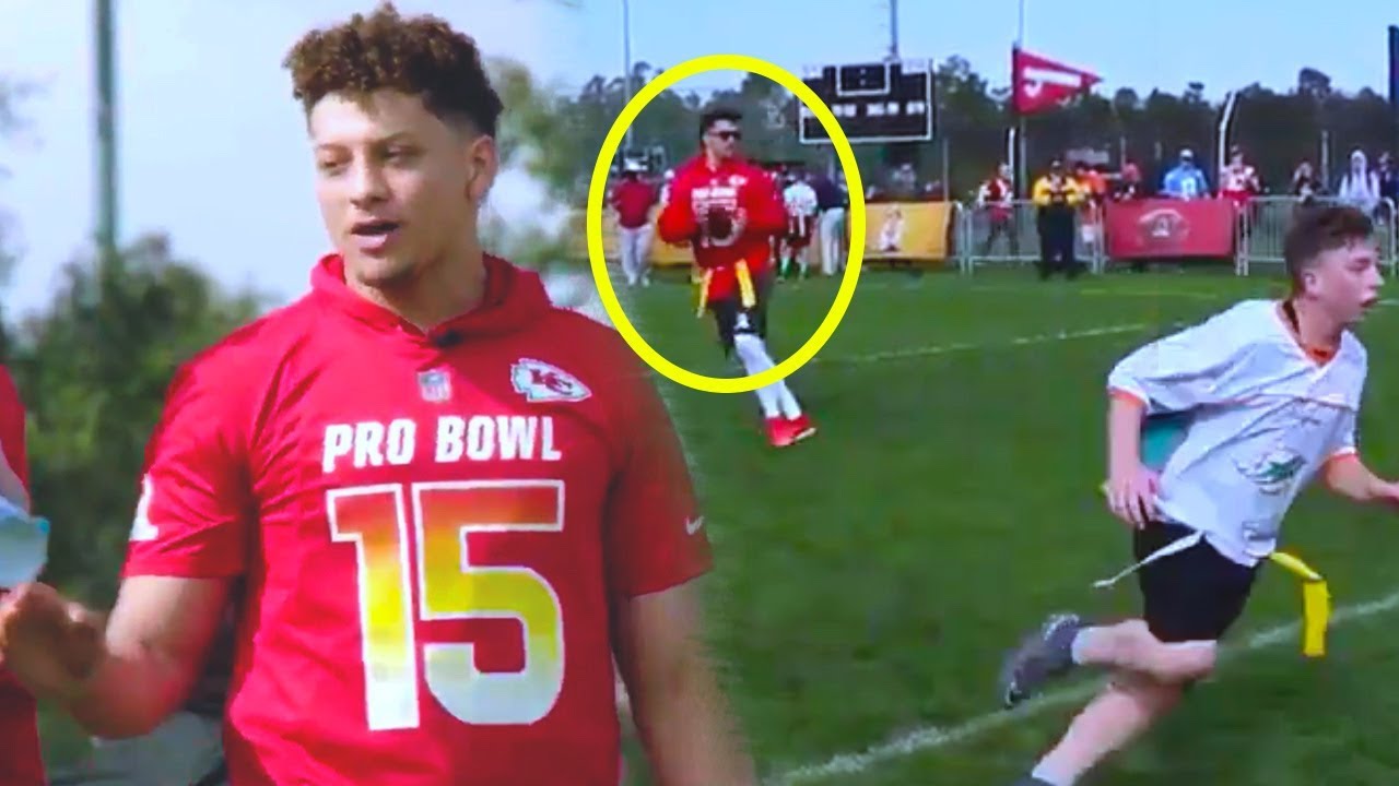 Look at this throw from Patrick Mahomes and his ProBowl Worthy Moment ...