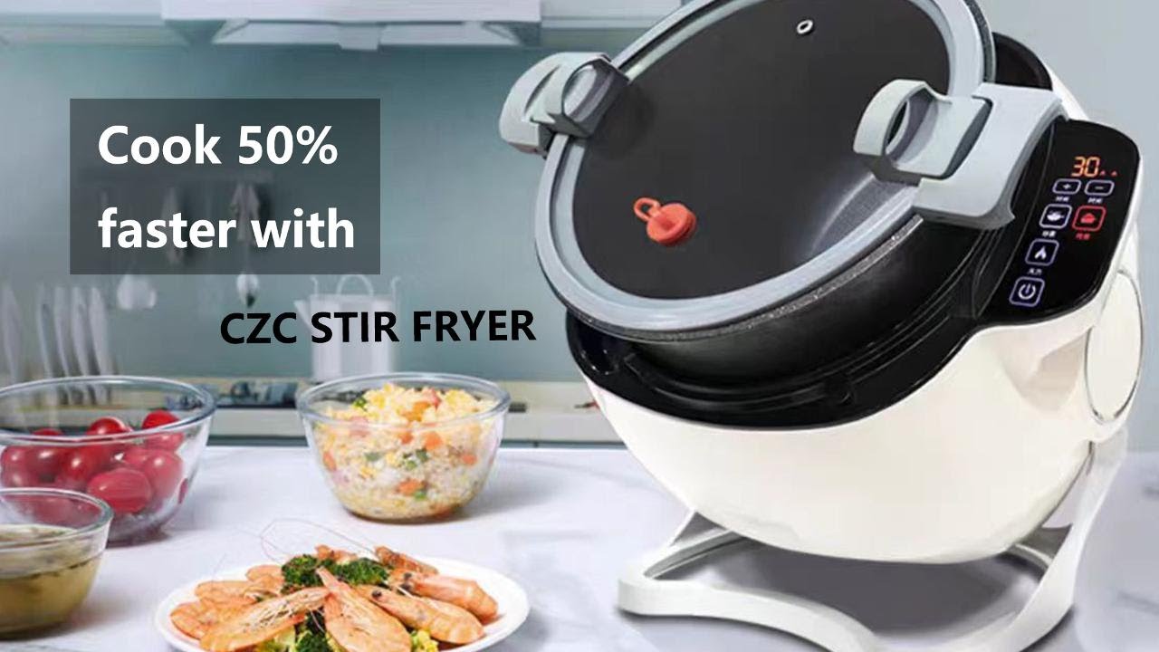 Cook 50% faster！Automatic Wok Intelligent Stir Fryer Rice Cooking ...