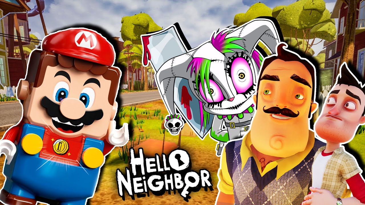 HELLO AGAIN LEGO SUPER MARIO | Hello Neighbor Mod - YouTube