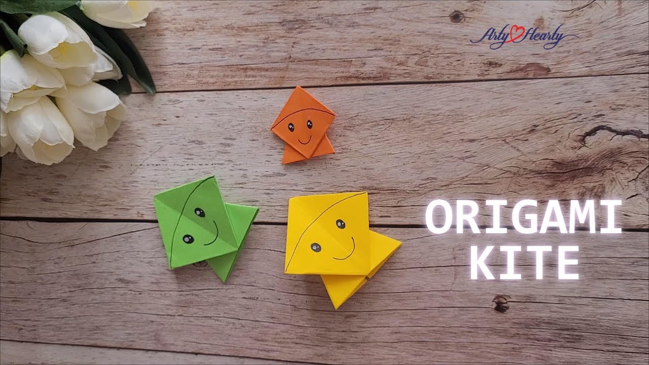 Cute origami kite | Makar Sankranti Kite | Sheetal Ankalkote - YouTube