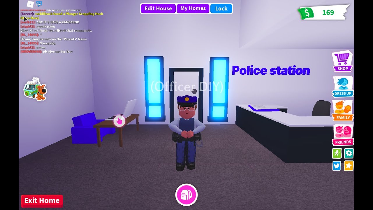 Build with me! police station roleplay in adopt me|My life DIY - YouTube