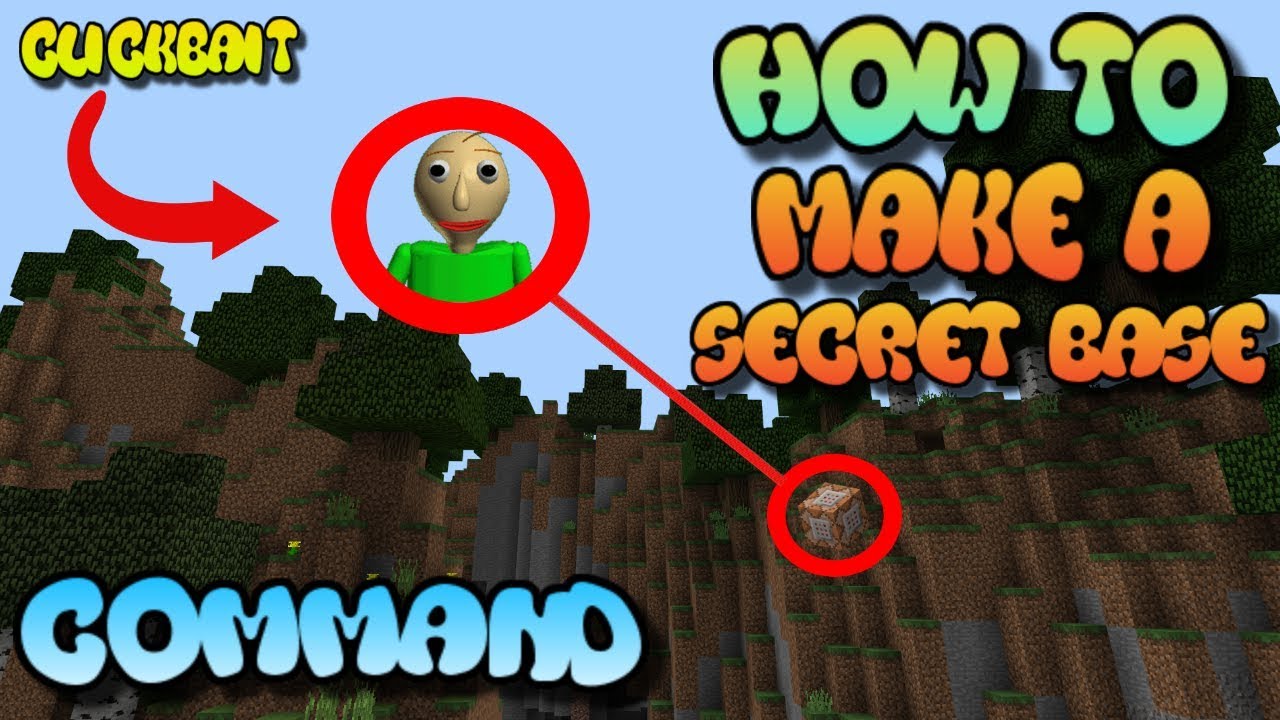 How To Make A Secret Base In Minecraft With Commands - YouTube