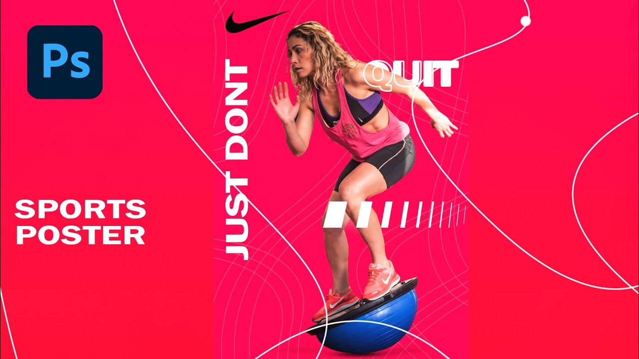 Graphic design tutorial | posted design | Photoshop - YouTube