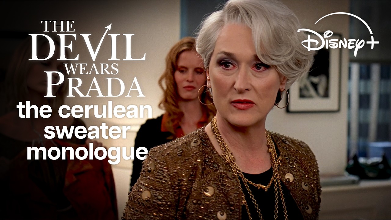 Miranda Priestly Schools Andy On Her Cerulean Sweater | The Devil Wears ...