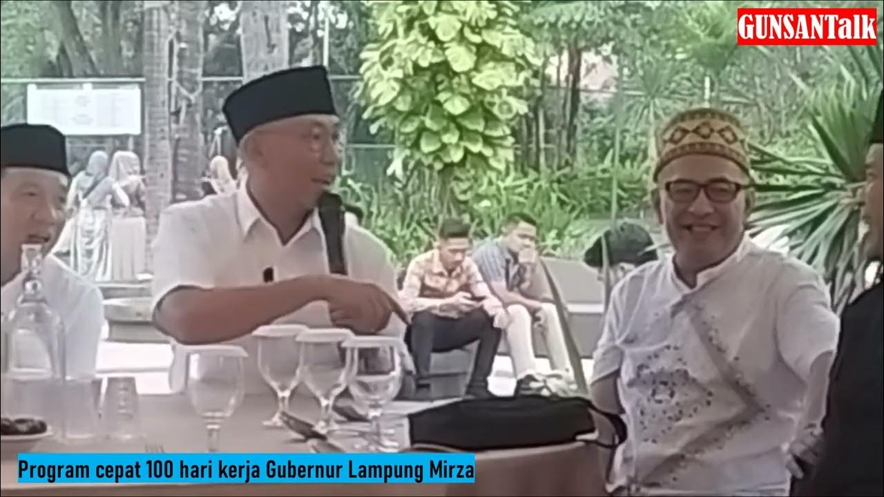 Program cepat 100 hari kerja Gubernur Lampung Mirza - YouTube