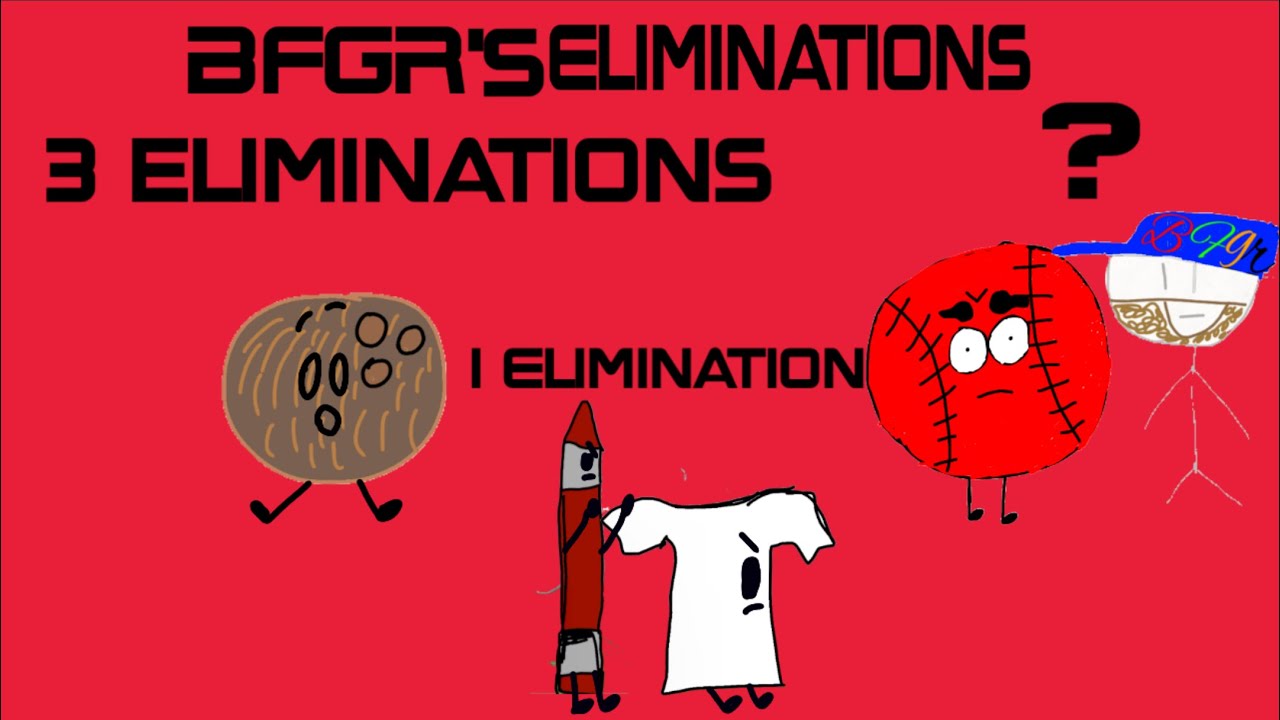 Every BFGR Character’s Elimination Number (only including people who ...