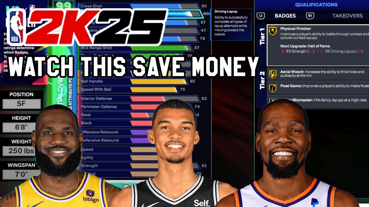How to Not Waste Money on NBA 2K25 MyPlayer Builds - YouTube