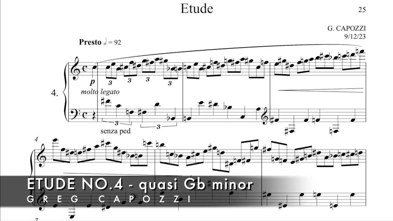 Etude No 4 - Etudes for the Piano - YouTube