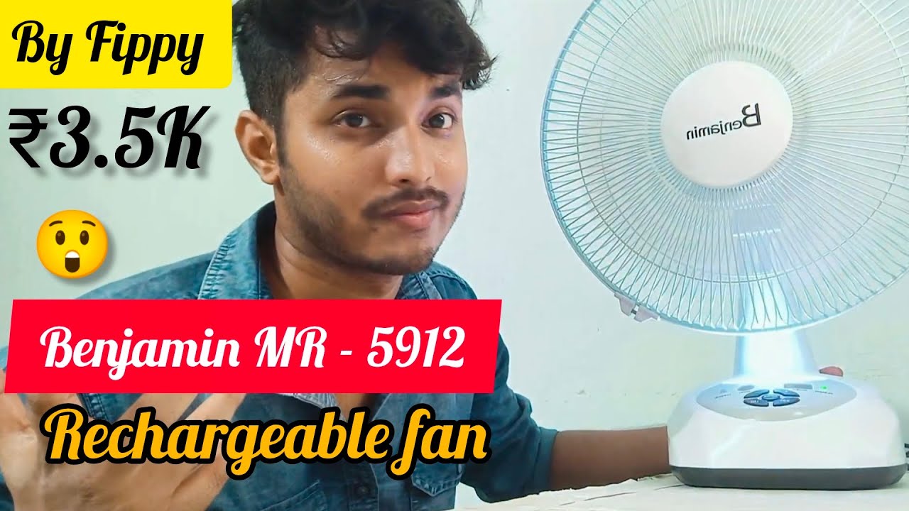 Benjamin MR - 5912 by Fippy rechargeable fan | Portable table fan ...