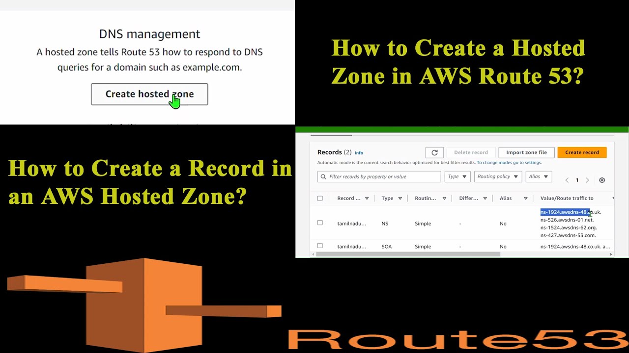 How to Create a Hosted Zone and Record in AWS Route 53? - YouTube