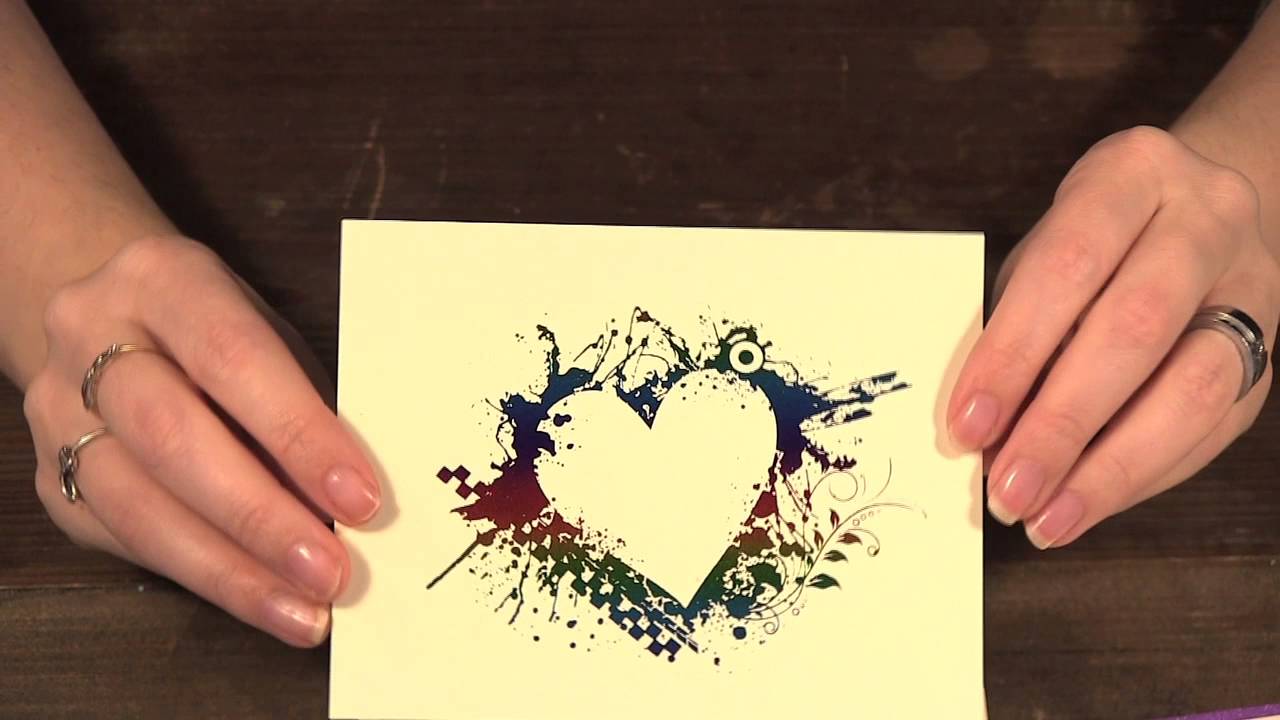 How to Make Quick Cards using Graphic Stock Images and Deco Foil - YouTube