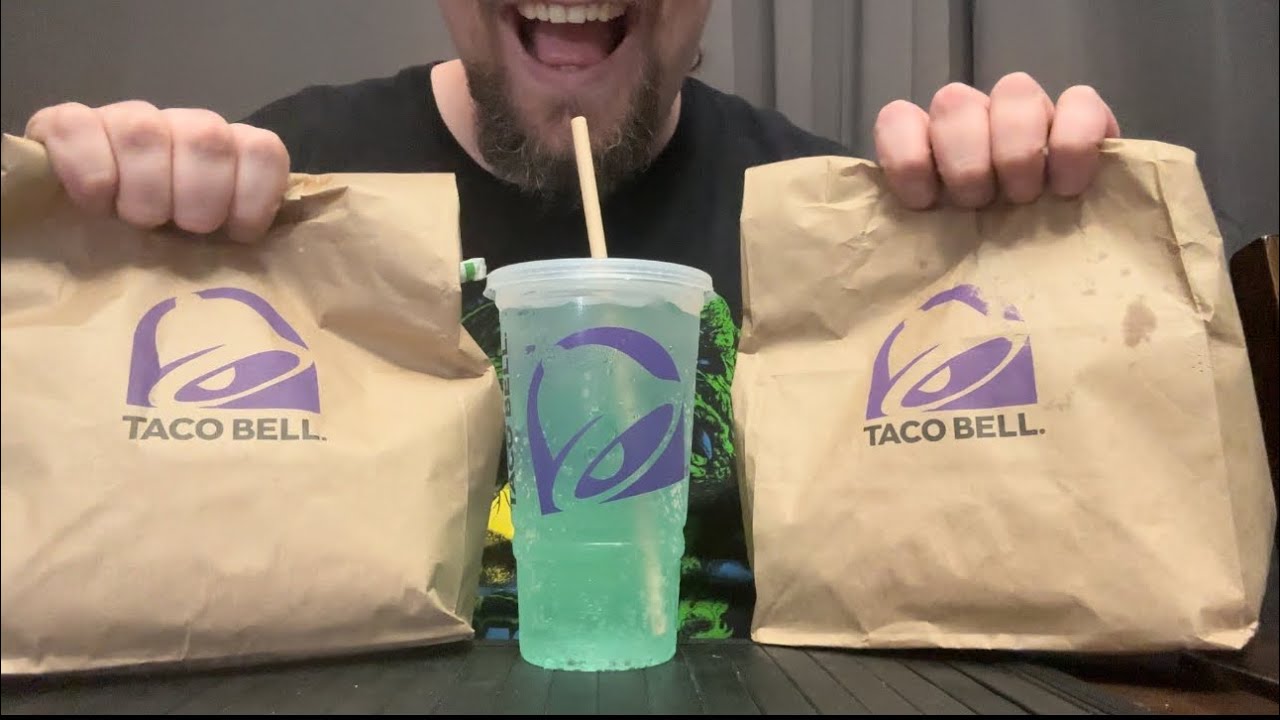 ASMR Taco Bell Feast Burritos, Tacos LOUD EATING SOUNDS, WHISPERS ...