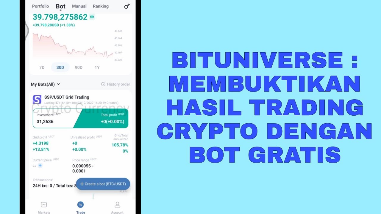 BITUNIVERSE : MEMBUKTIKAN HASIL TRADING CRYPTO DENGAN BOT GRATIS - YouTube