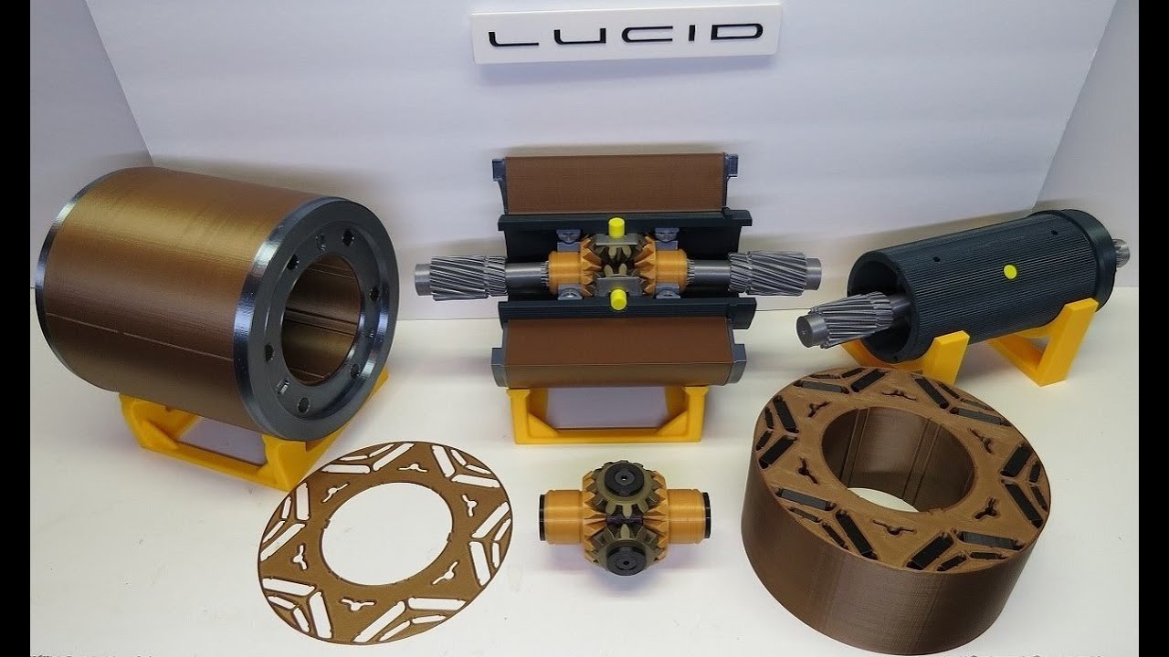 Lucid Air Rear Drive Unit Rotor and Differential Lucid Motors Electric ...