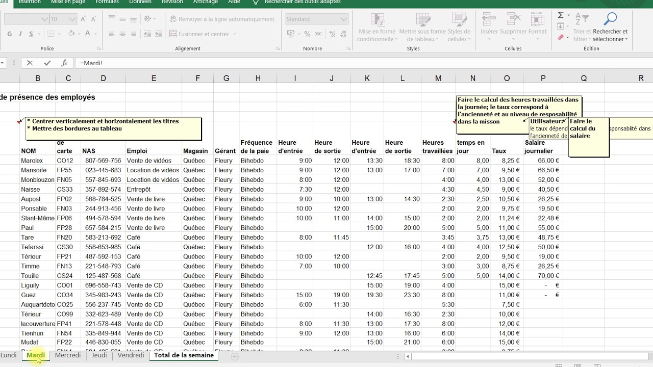 13 tableur 2nde pro exo 4 dernière partie - YouTube