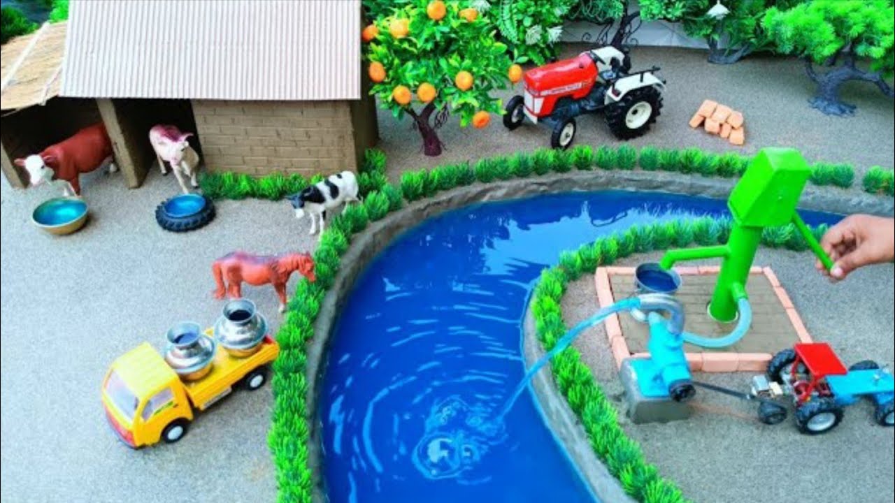 How to make water pump science project // Mini diy water pump - YouTube