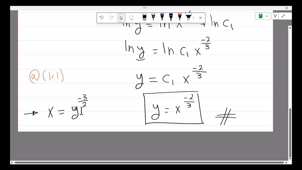 streamline equation part 2 - YouTube