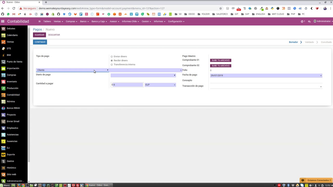 Odoo ERP - Pago de Proveedores - Cheques - YouTube