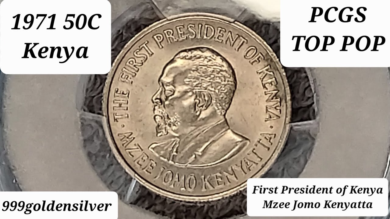 PCGS | 1971 50C Kenya Coin | First President of Kenya, Africa | Top Pop ...