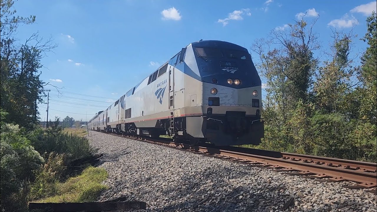 AMTK 48 Leads The EB Sunset Limited Through Humble, TX - YouTube