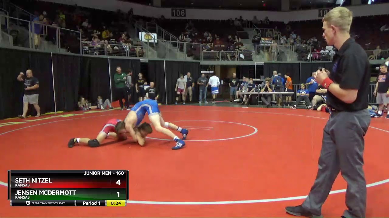 Junior Men 160 Seth Nitzel Kansas Vs Jensen McDermott Kansas - YouTube