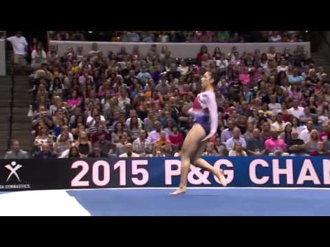Aly Raisman- Floor- 2015 P&G Championships - Sr Women Day 2