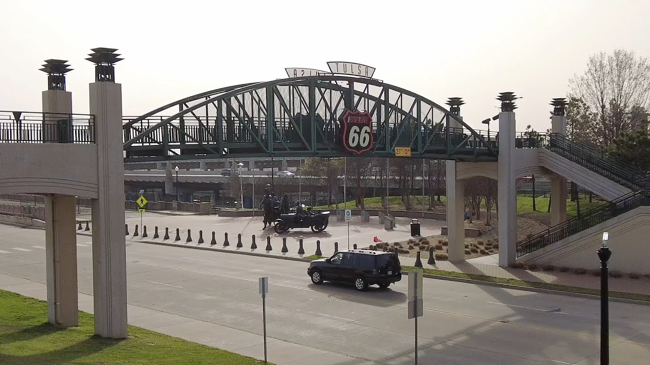 Tulsa, Oklahoma - Route 66 Pedestrian Bridge - YouTube