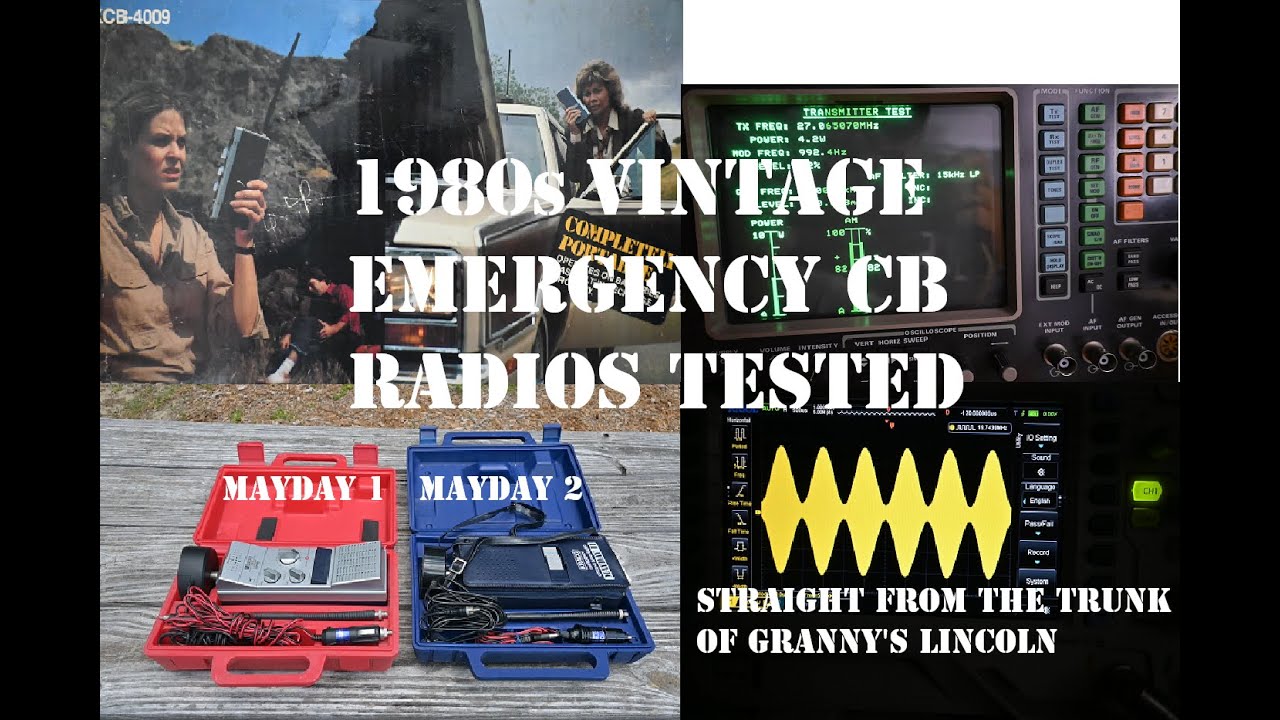 1980s Vintage Emergency CB radios tested. Kraco Mayday 1 and Mayday 2 ...