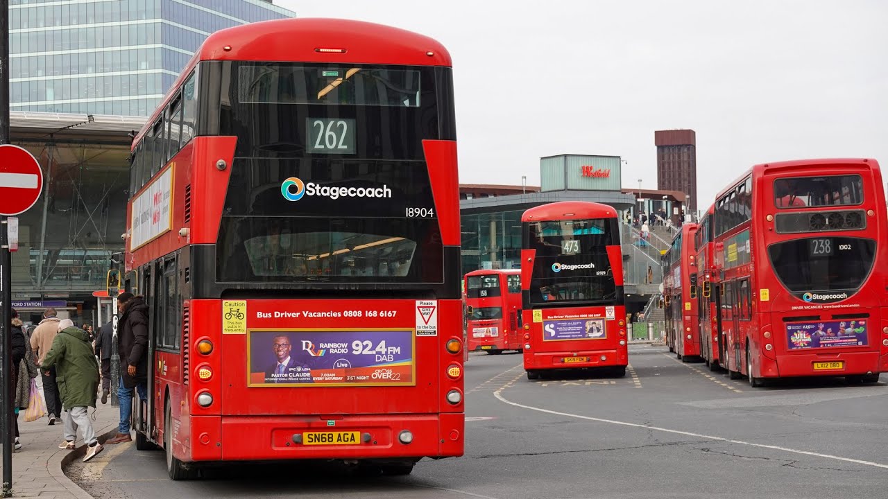 London's Buses at Stratford bus station 28th January 2023 - YouTube