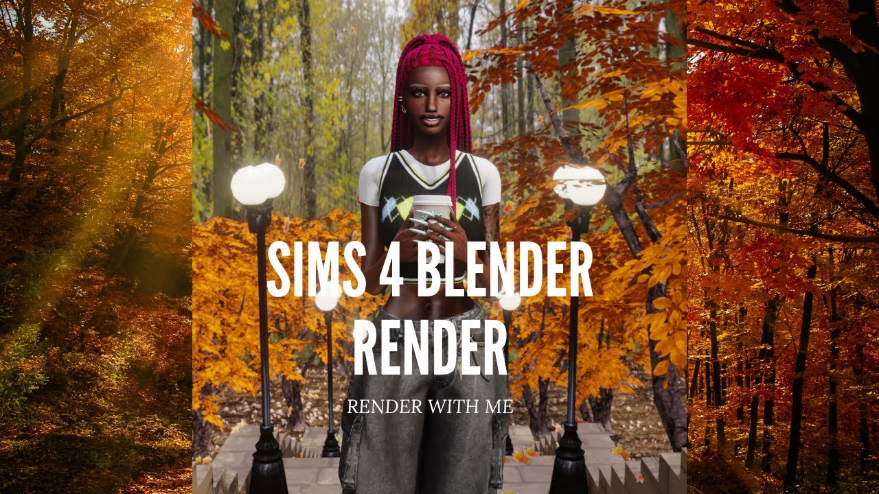 Sims 4 Blender Render| Render with me Autumn Edition :) - YouTube
