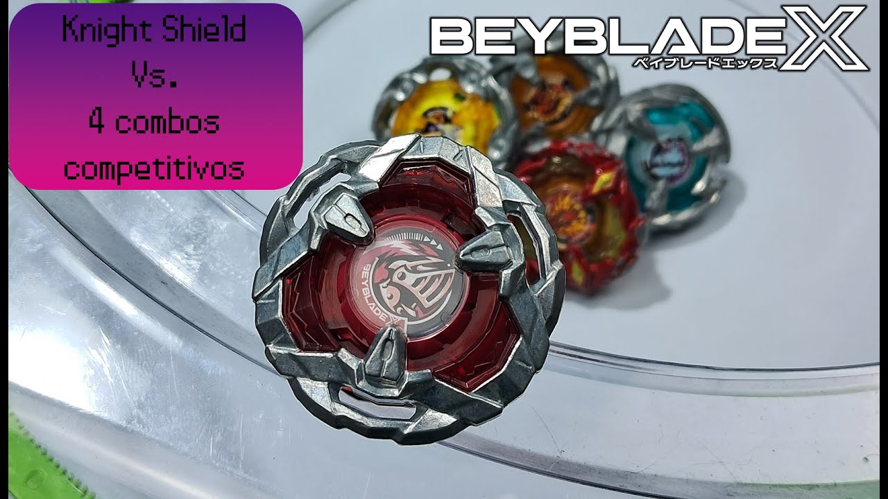 Knight Shield 3-80 N Vs. 4 Combos competitivos - Beyblade X - YouTube