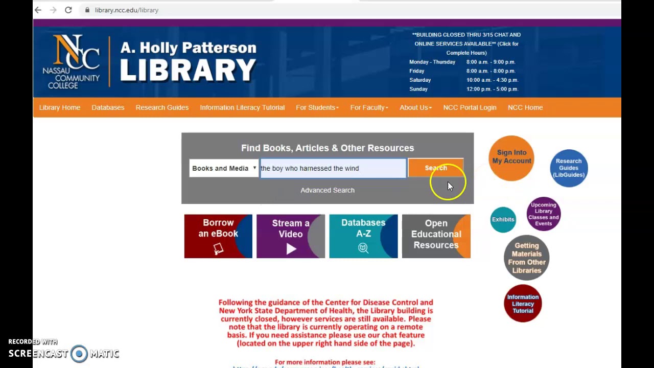 Finding a book in the library - YouTube