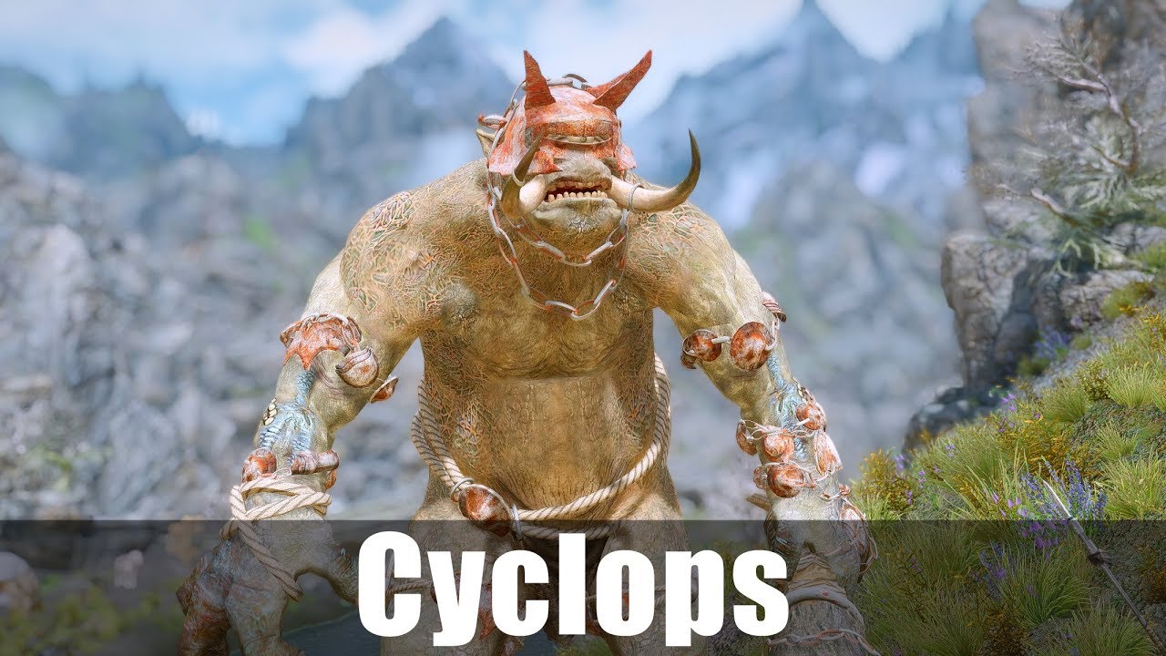 Skyrim Creature Mod: Cyclops - YouTube