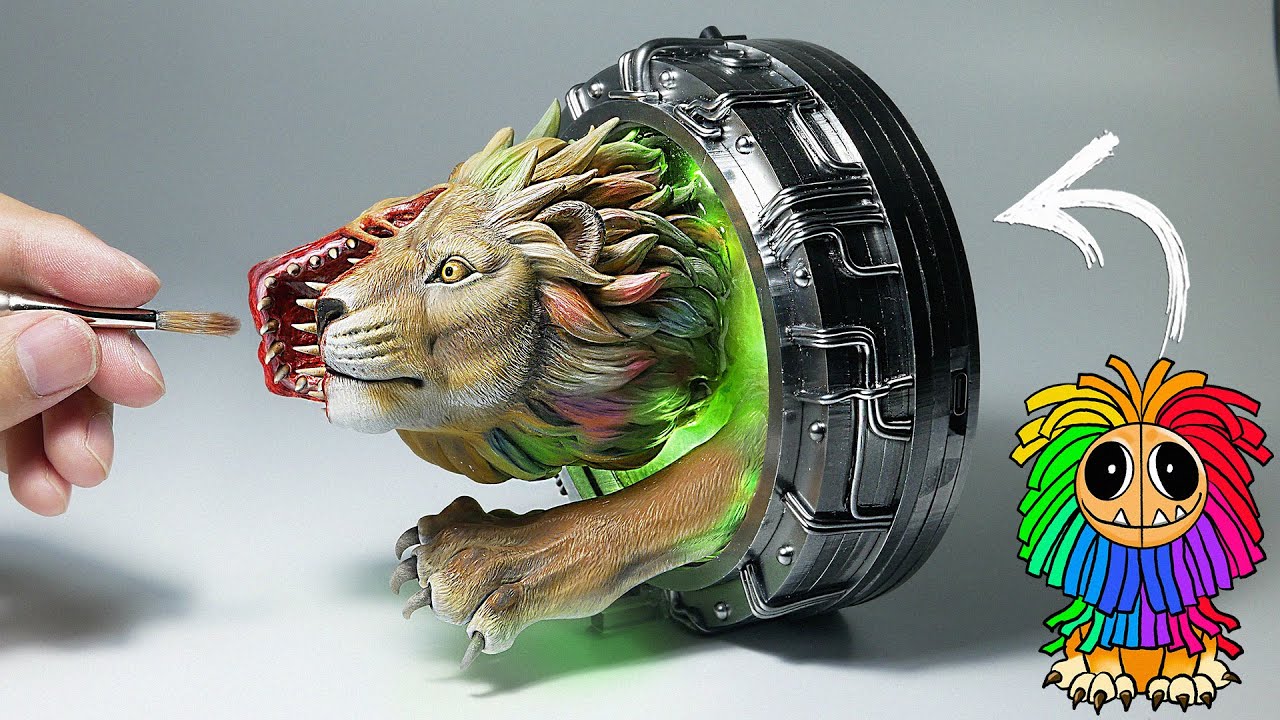 Diorama of realistic Poppy Playtime Yarnaby and Warp gate - YouTube