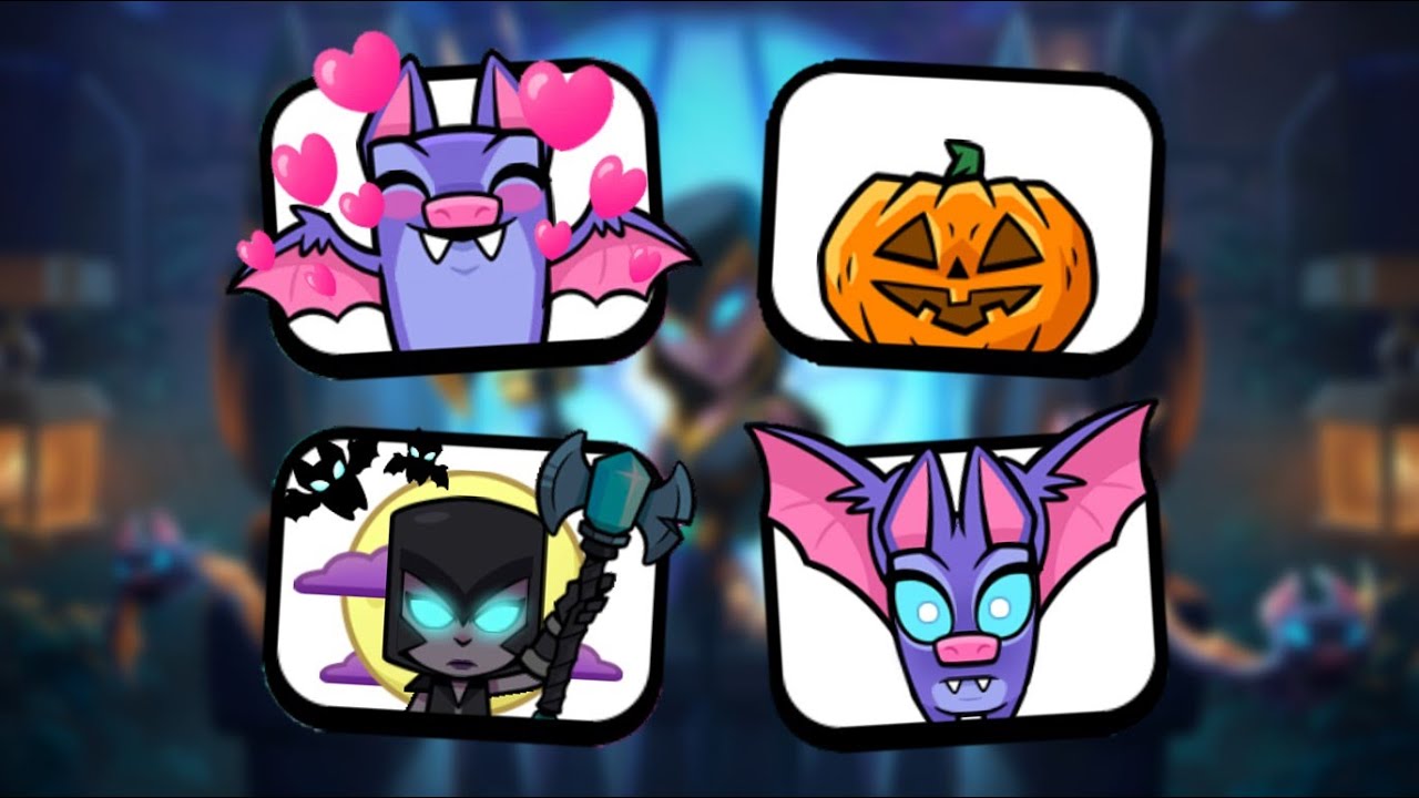 ALL Bat Emotes In Clash Royale! - YouTube