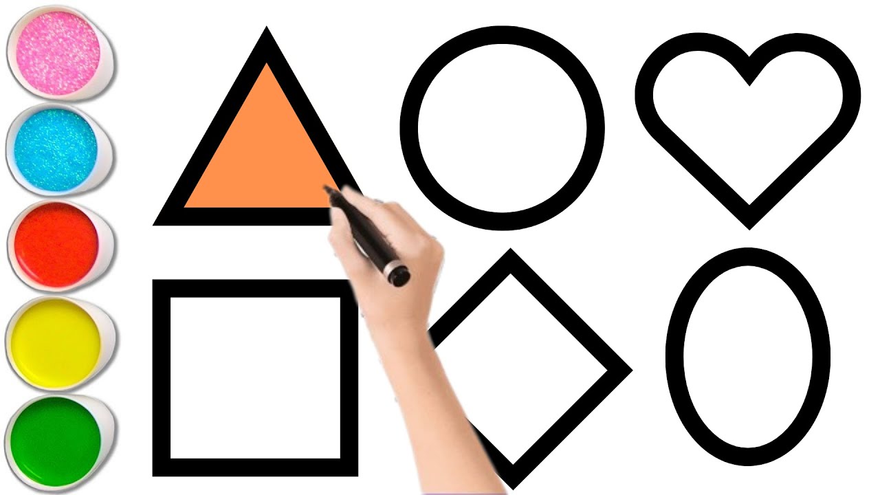 Learn to draw Shapes for kids | Learn 2d shapes | How To Draw Shapes ...