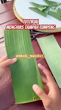 Tutorial menghias tampah untuk tumpeng #garnishpepaya #garnishtumpeng #menghiastumpeng - YouTube