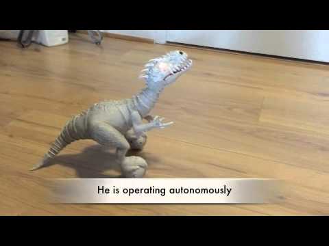 Robot Jurassic Park Zoomer Indominus Rex Dino Demo - YouTube