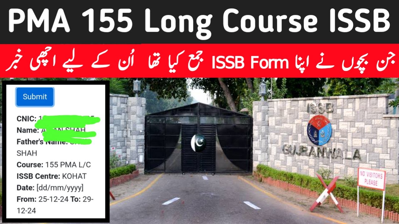 PMA 155 Long Course ISSB Date | 155 Pma ISSB Preparation Tips and ...